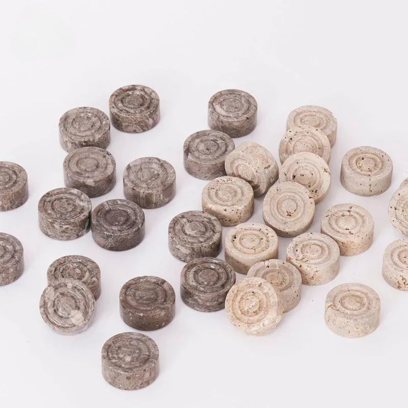 Checkers Figures - Oceanic And Travertine – marblenstones